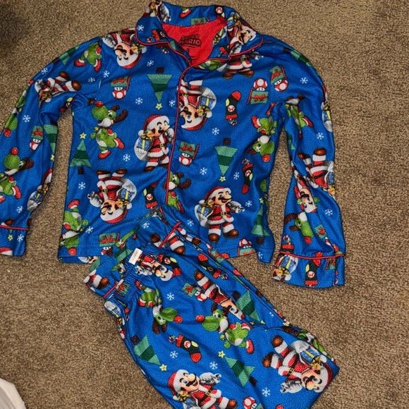 Nintendo | Pajamas | Nintendo Super Mario Blue Kids Pajama Set With ...